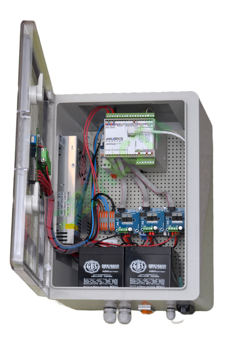 Hecta.ro. Panou control cu senzor de temperatura ridicare aerisiri laterale